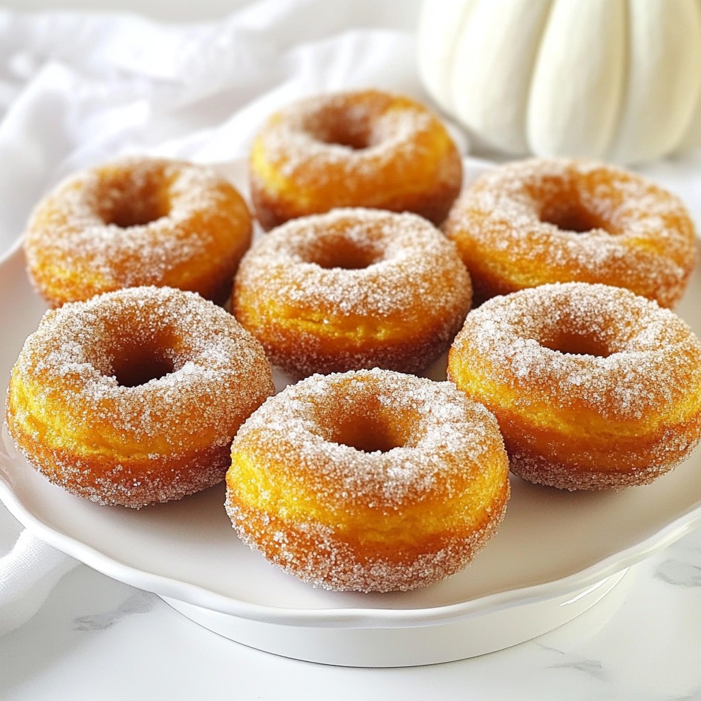 Cinnamon Sugar Pumpkin Donuts Easy Homemade Treat - Recipe Website