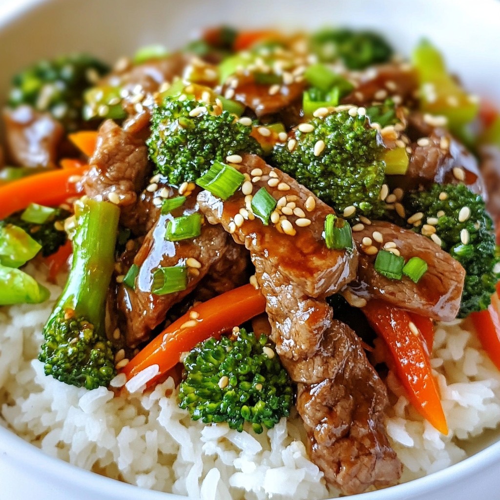 Honey Garlic Sesame Beef Stir-Fry Tasty Dinner Idea - Recipe Website